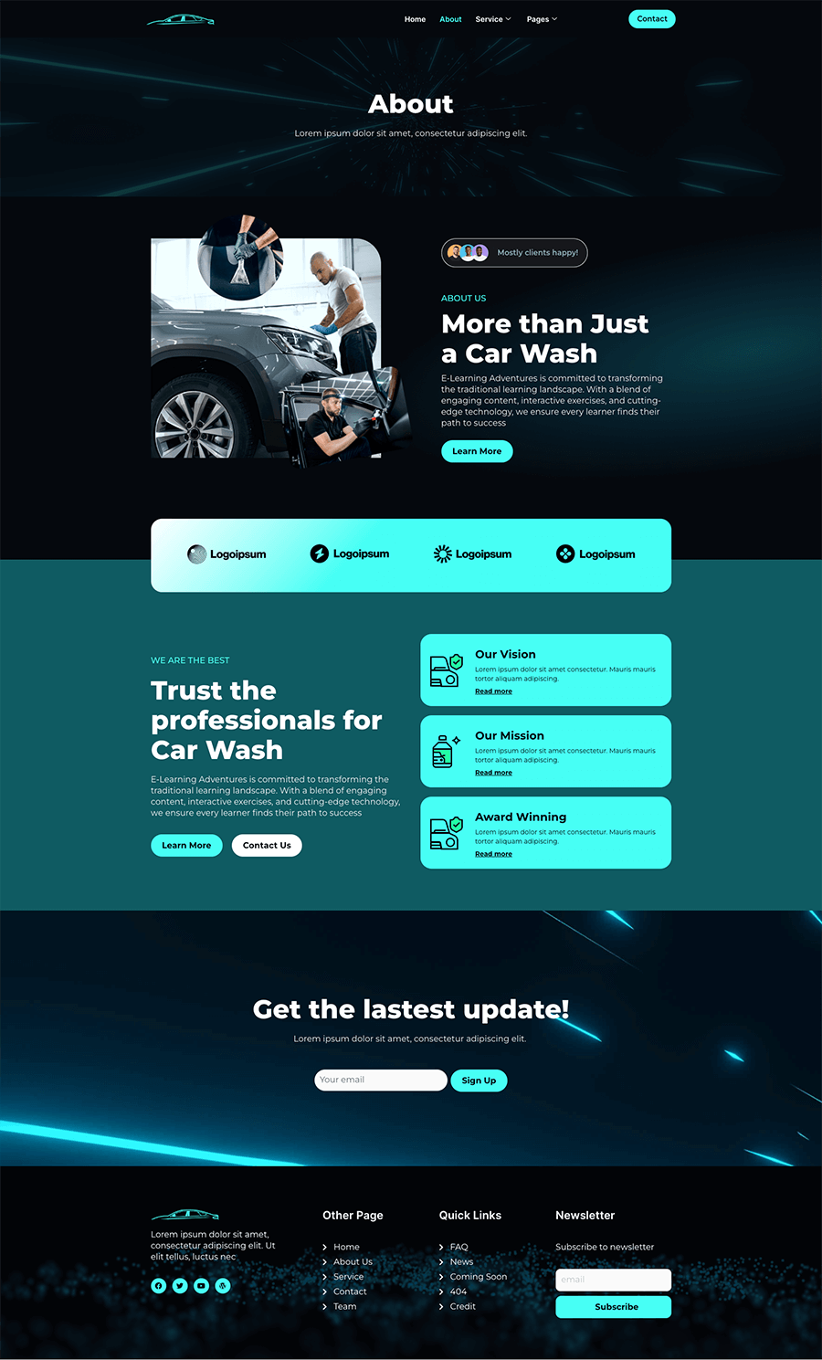 Kedas - Car Wash & Detailing Service Elementor Template Kit by sigitdwipa